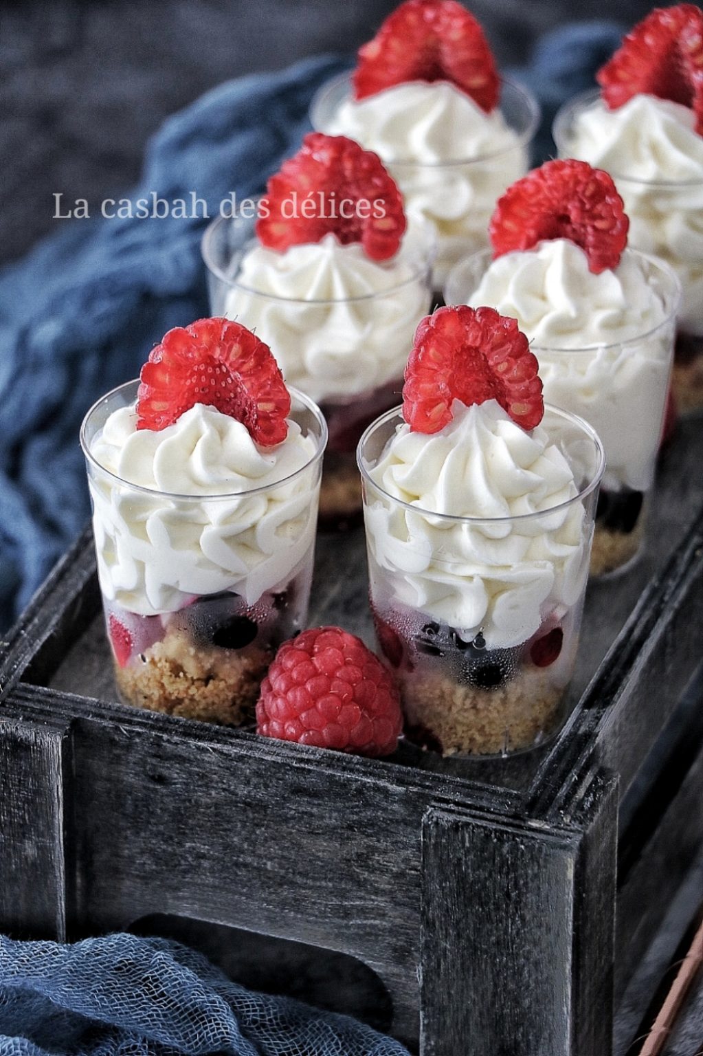 Verrines mascarpone fruits rouges et palet breton - La Casbah des Delices