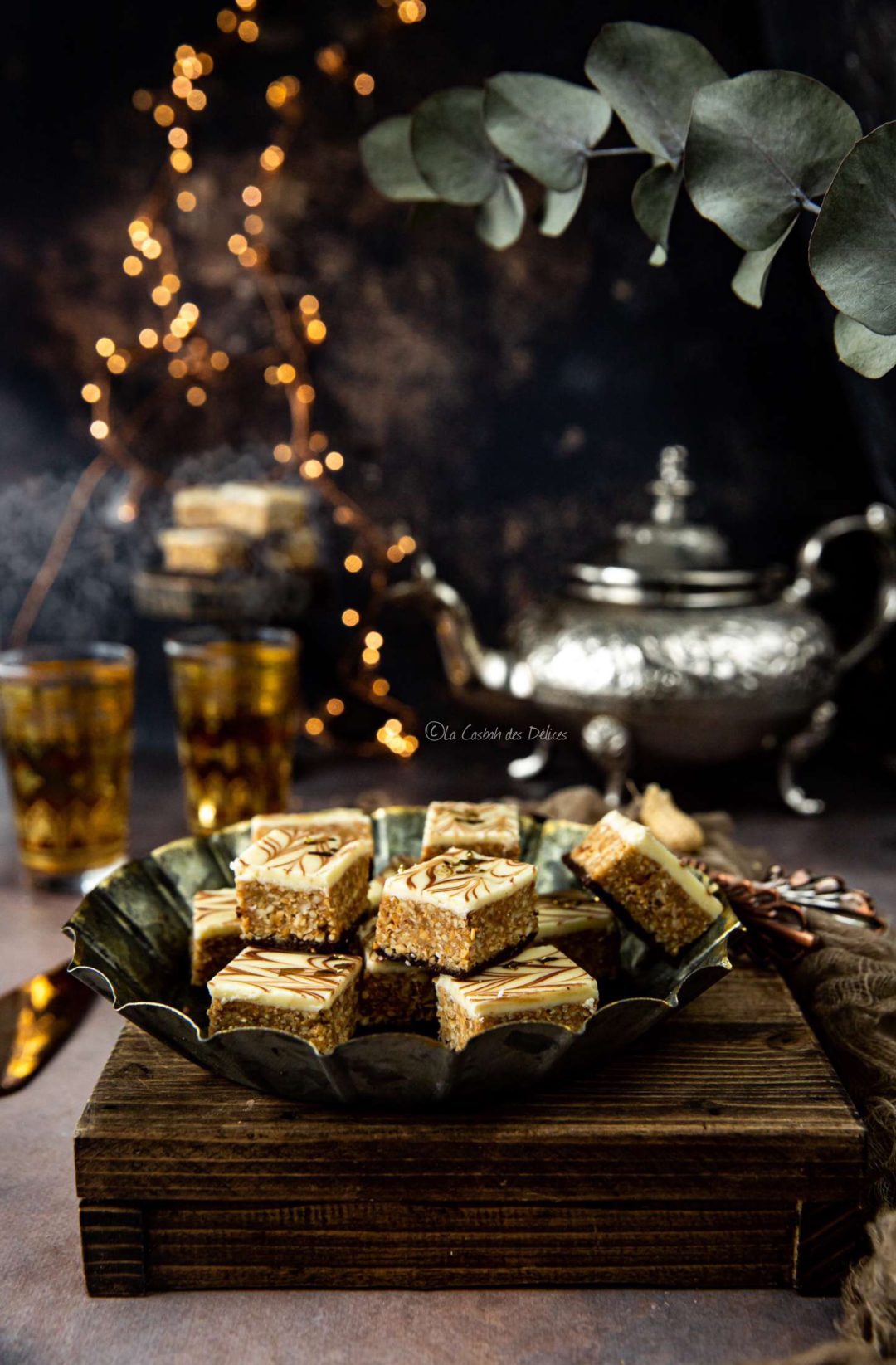 Rkhama ou Zellige : gâteau marbré aux cacahuètes - La Casbah des Delices